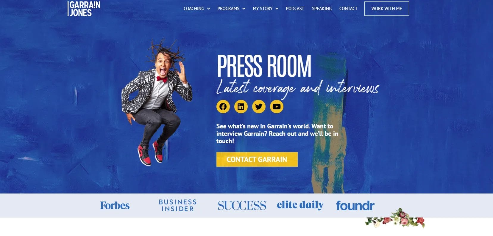 Interviews and Press Coverage | Garrain Jones